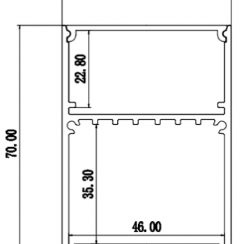 3M Linear Black/White Extrusion 50x70mm-LLE.5070-3-BLK/WHT - Lights ...