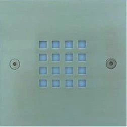 240V Large Square Grid Front Blue LED Wall fitting – LLD-ELED05L-BL